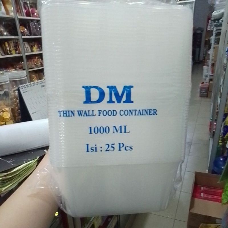 Jual DM - Kotak Makan Plastik / Thinwall / Food Container - DM/KlIRR ...