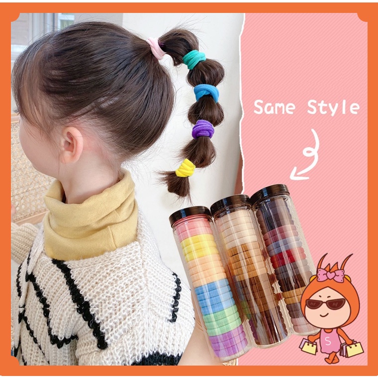 Jual Reseller Welcome - F5588 Ikat Rambut Tabung Wanita Isi 20 Pcs ...