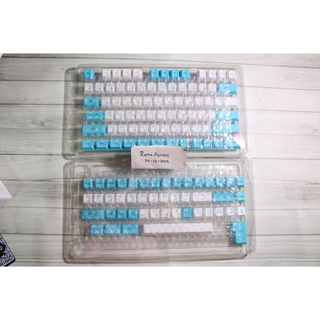 Jual Keycaps Idobao blue-white japanese root (125 keys) | Shopee Indonesia