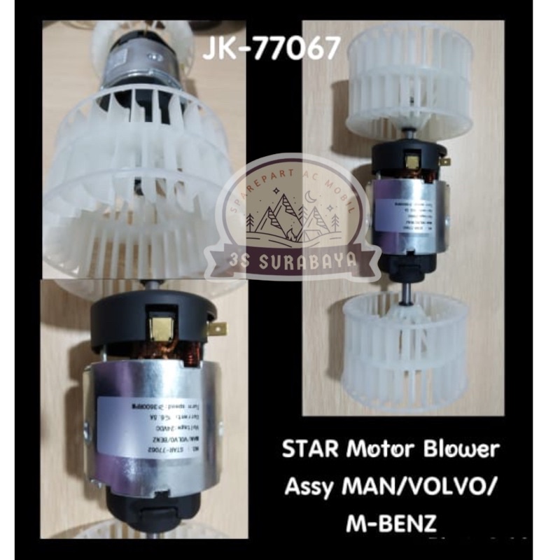 Jual Motor Blower Ac Man Volvo Mercy Truck Alat Berat 24V | Shopee ...
