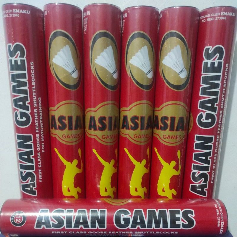Jual Shuttlecock Asian games merah red bola badminton kok bulutangkis ...
