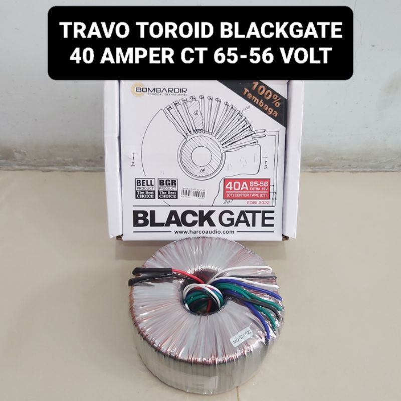 Jual BLACK GATE Trafo Donat 40 Ampere CT 65V 56V Travo Blackgate Toroid ...