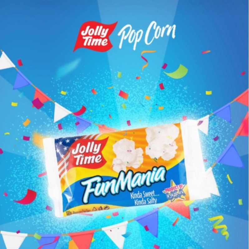 Jual Popcorn Jolly Time Fun Mania / Pop corn rasa Manis Asin 100 gr ...