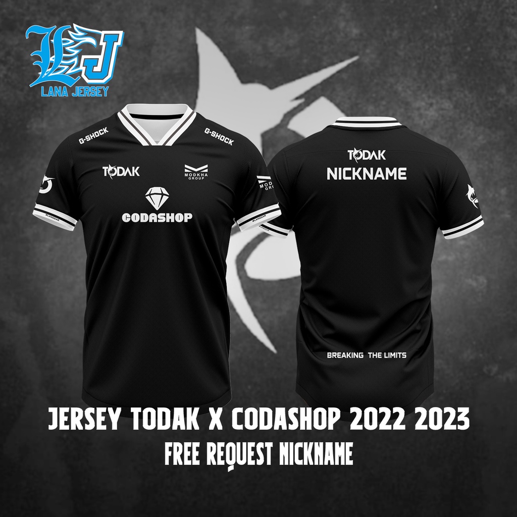 Jual JERSEY Team Todak X Codashop 2022 2023 NEW (free custom nickname ...