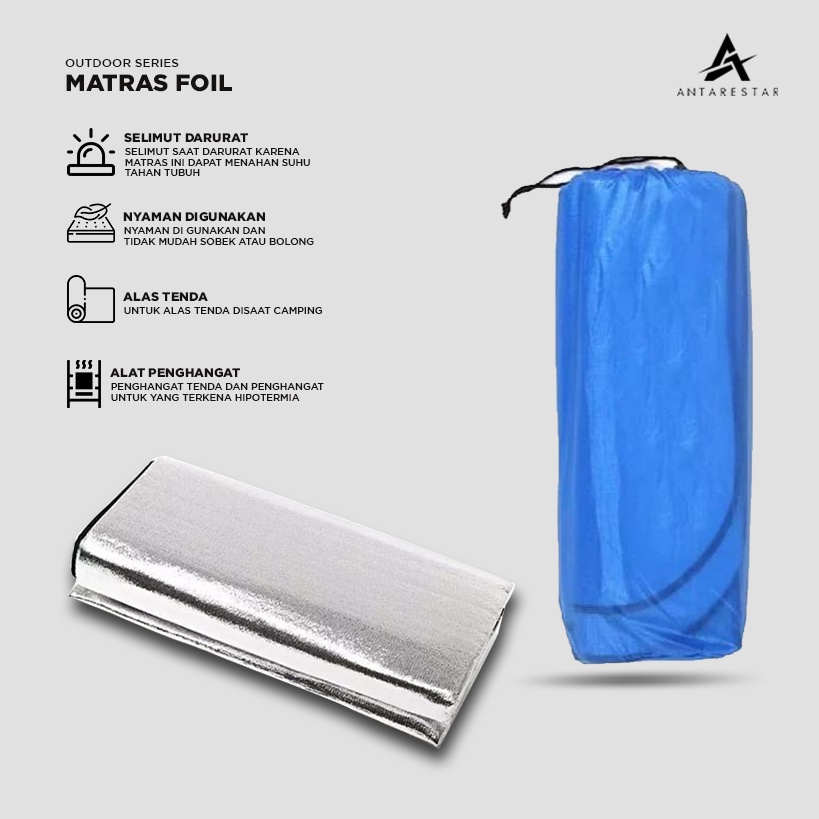 Jual Matras Foil Matras camping Foil Alumunium Anti Slip Praktis Gulung ...