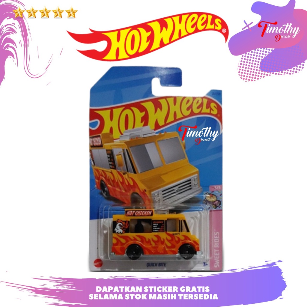 Jual Hot Wheels Quick Bite Kuning Hot Chicken Tampo Api Sweet Rides ...