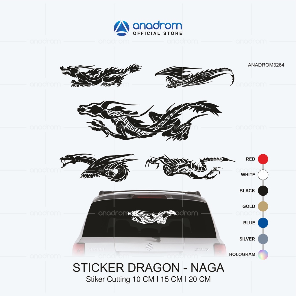 Jual Sticker Dragon - Naga I Sticker Kaca Mobil, Sepeda Motor & Laptop ...