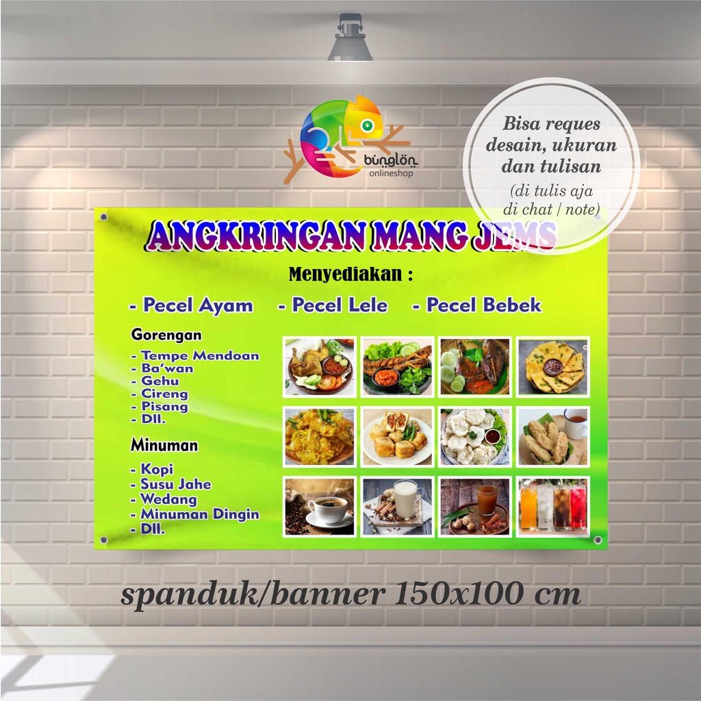 Jual Spanduk Banner Angkringan Free Desain | Shopee Indonesia