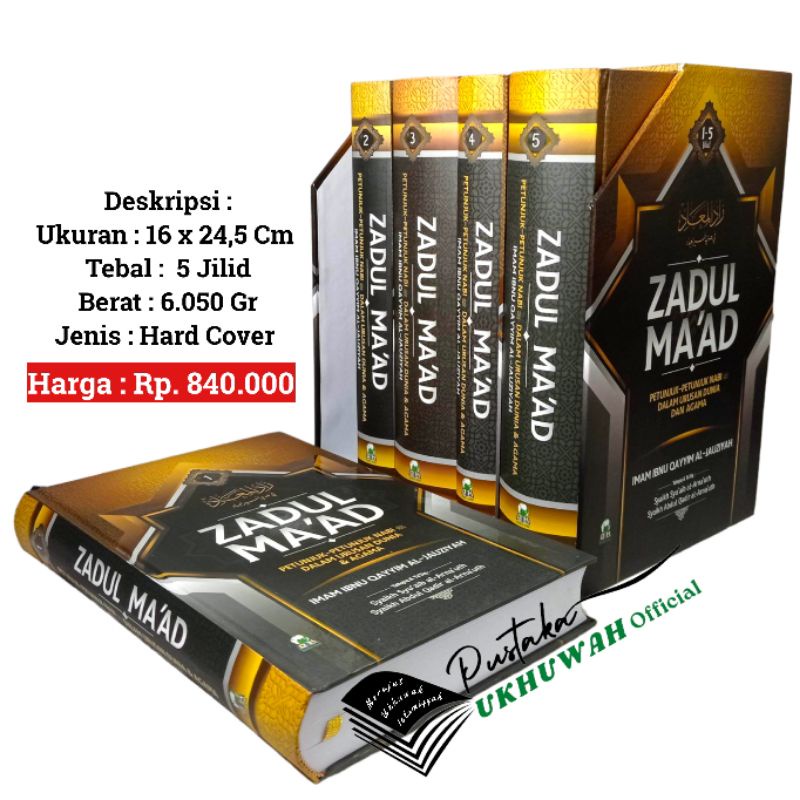 Jual ZADUL MA'AD - Zadul Maad Petunjuk Nabi Dalam Urusan Agama & Akhirat Set 5 Jilid LENGKAP ...