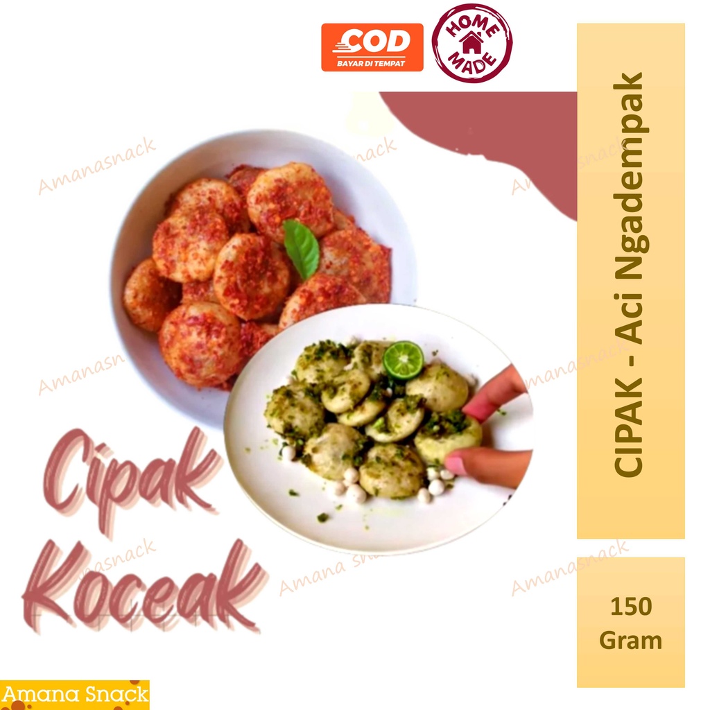 Jual CIPAK KOCEAK pedas extra sambal goang dan kuah seblak Kemasan ...