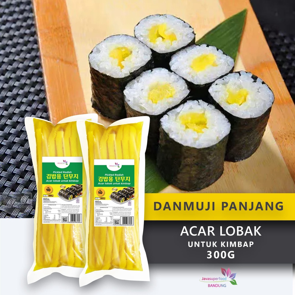Jual Danmuji Panjang Kimbab Acar Lobak Kuning Untuk Kimbab 300gr Isi 10 ...