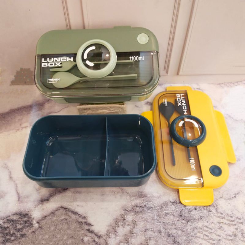 Jual TEMPAT MAKAN YAKADA SEKAT 2 1100ml FREE SENDOK GARPU//LUNCH BOX ...