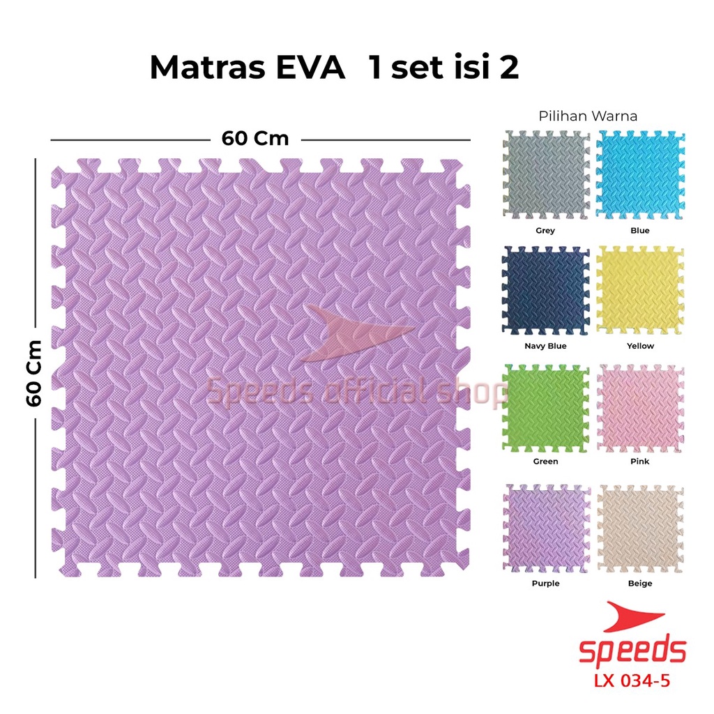 Jual SPEEDS Matras Evamat 60x60cm Matras Puzzle Karpet Puzzle Matras ...