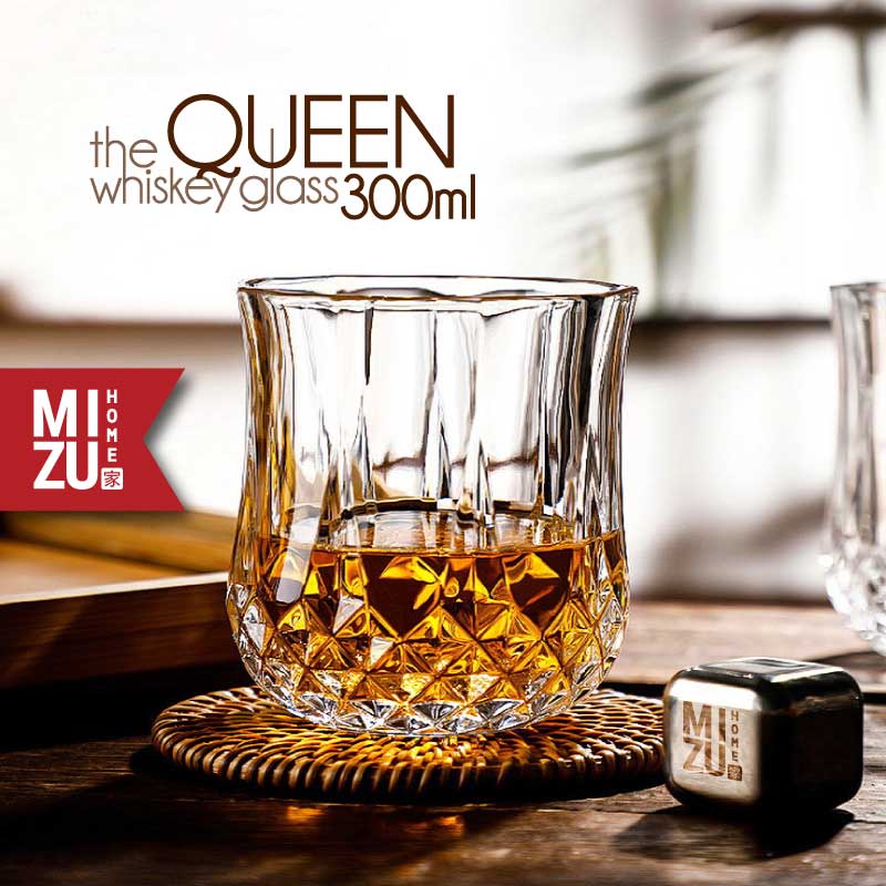 Jual MIZU THE QUEEN Whiskey Glass Gelas Kaca Whisky On The Rocks Gelas Air Minum Gelas Cocktail ...