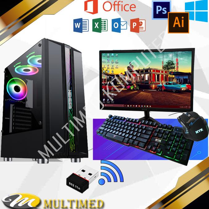 Jual Cpu Pc Rakitan Komputer Office / Design Core I5 1 Set Monitor | Shopee Indonesia