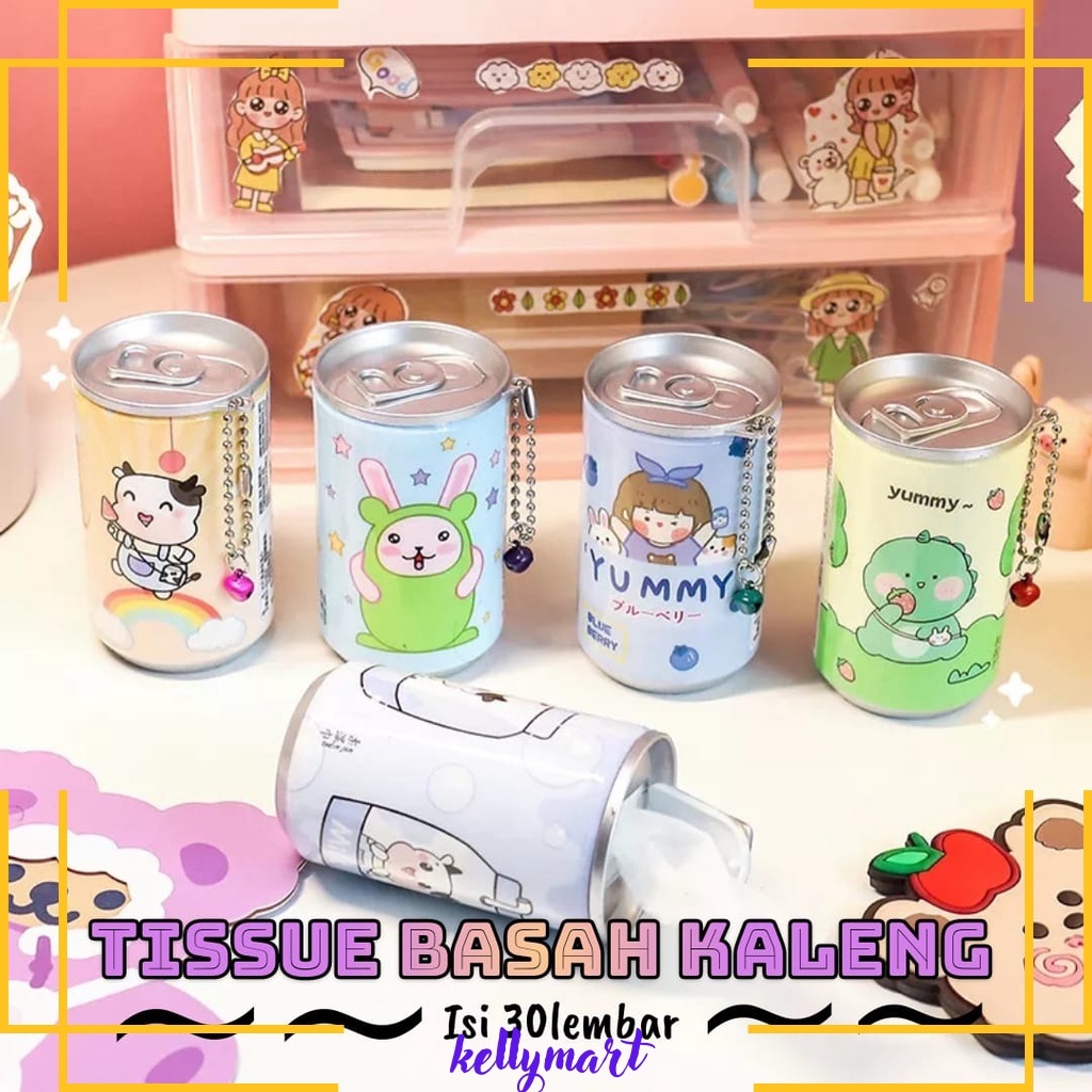 Jual TISSUE BASAH KALENG KARAKTER / TISU BASAH ISI 30 LEMBAR / TISSUE ...