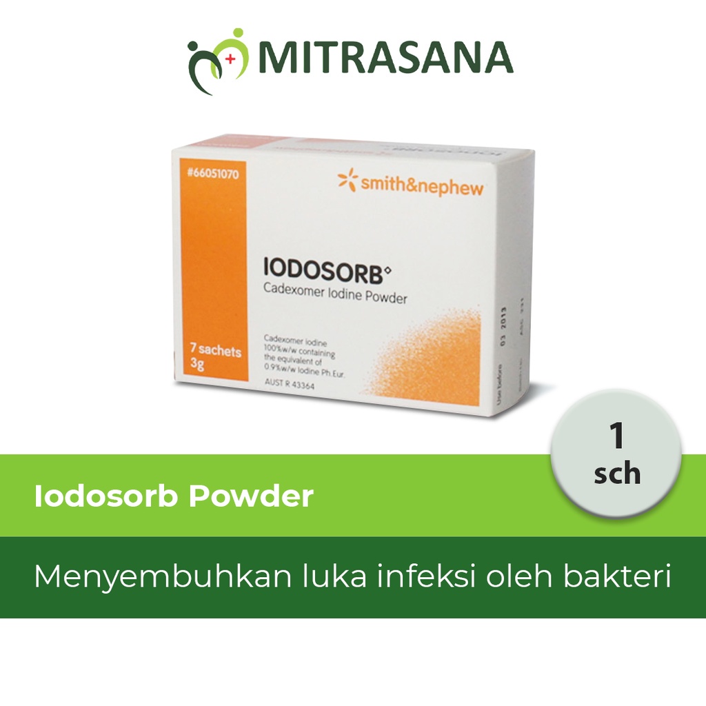 Jual Iodosorb Powder - 1 Sachet 3 gr - Serbuk Steril Cadexomer Dengan ...