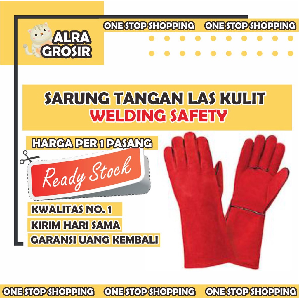 Jual Sarung Tangan Kulit Tebal / Las SARUNG TANGAN KULIT SARUNG TANGAN ...