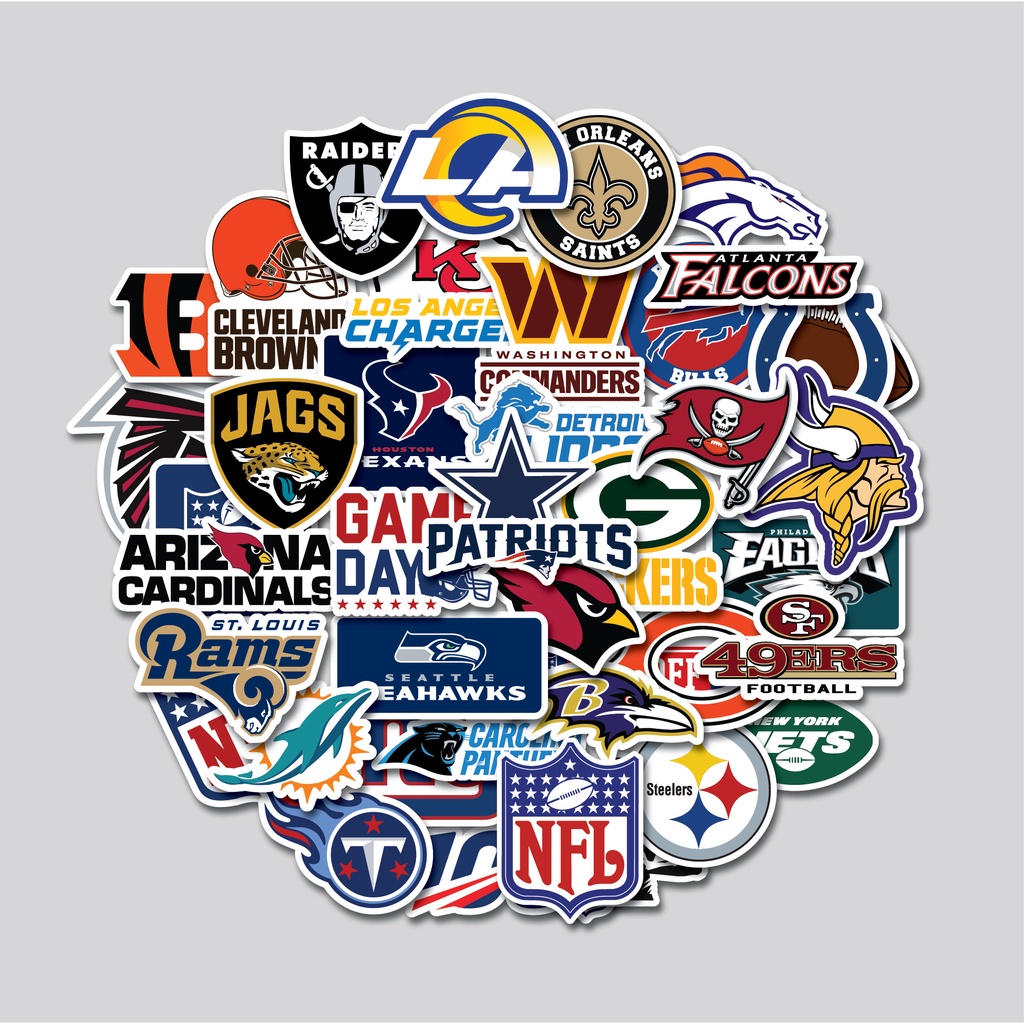Jual STICKER PACK NFL TEAM | STIKER TUMBLER LAPTOP | STIKER KOPER HELM ...