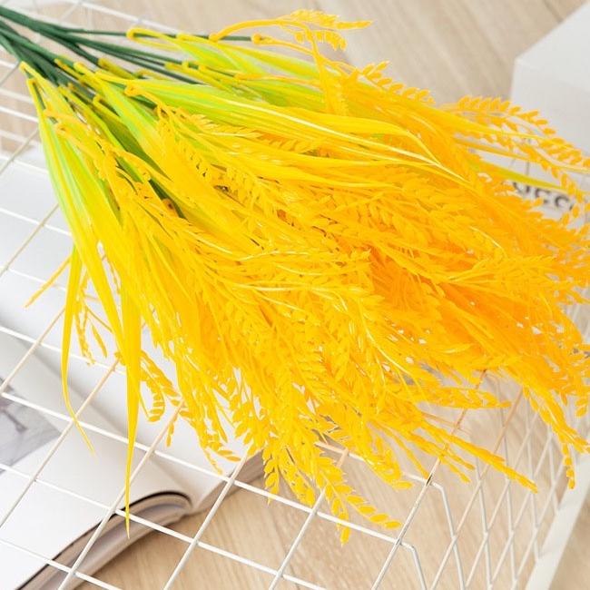 Jual Daun Padi Bunga Paddy Kuning Artificial Tanaman Hias Rumput ...