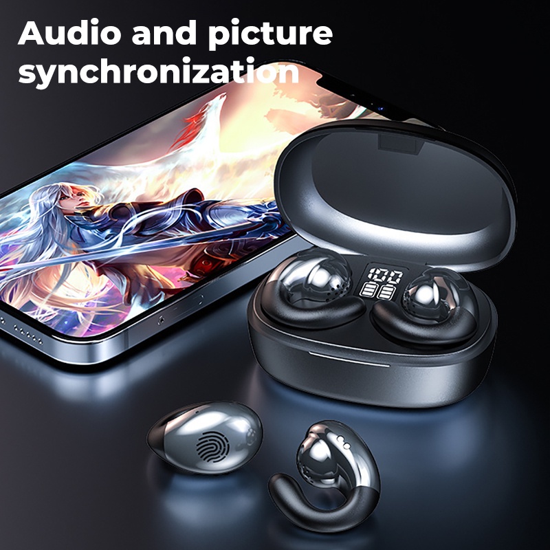 Jual S29 TWS Tulang Konduksi Bluetooth 5.2 Earphone Nirkabel Headphone Telinga-Klip Anting ...