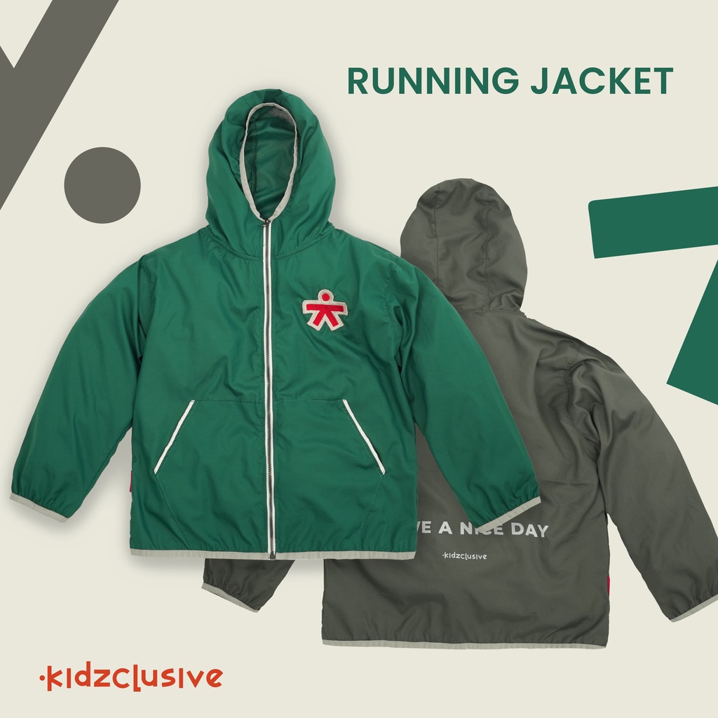 Jual Kidzclusive - Running Jacket | Jaket Parasut olahraga anak laki ...