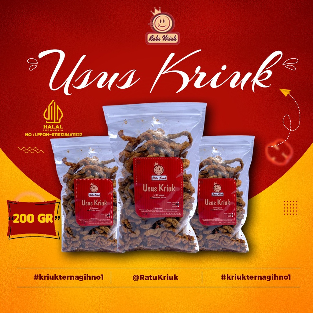 Jual 200gram Usus Kriuk by Ratu Kriuk | Shopee Indonesia