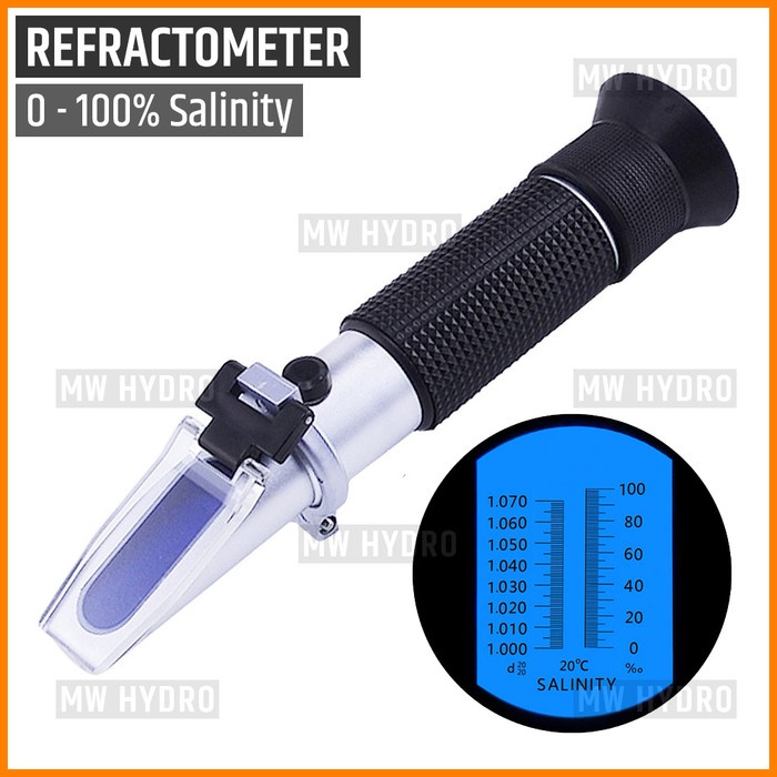 Jual Alat Lab Salinity Refractometer 0-100% / Alat Ukur Kadar Garam ...