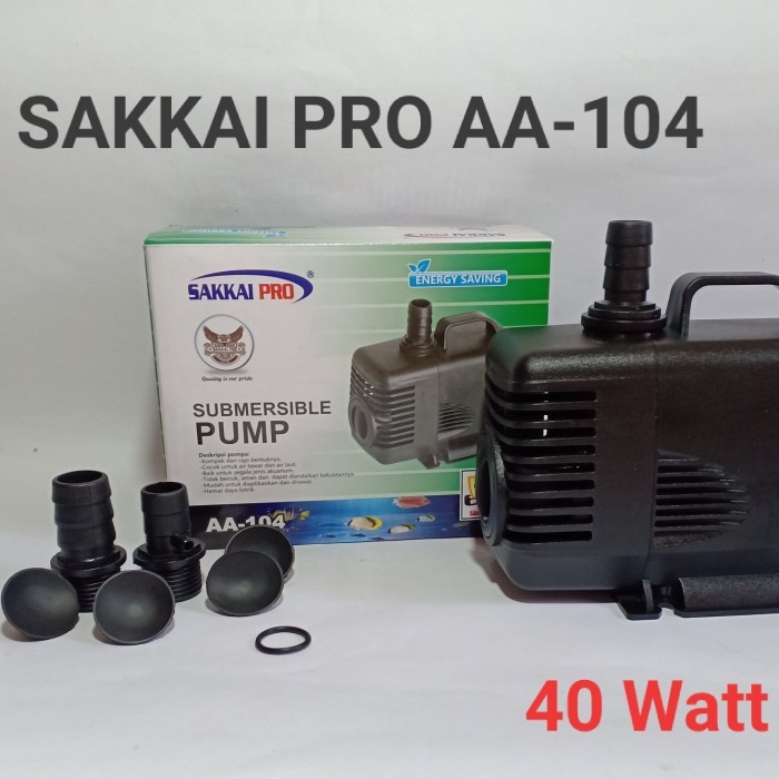 Jual Mesin Pompa Aquarium Sakkai Pro AA 104 Pompa Kolam 40 Watt 2500 L/H | Shopee Indonesia