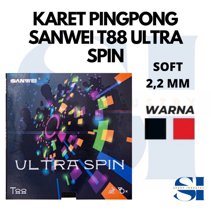 Jual Karet Bat Tenis Meja /Rubber Bat Pingpong Sanwei T88 Ultra Spin | Shopee Indonesia