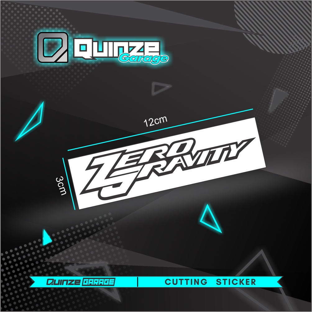 Jual Stiker ZeroGravity | Sticker Zero Gravity | Cutting Sticker Zero ...