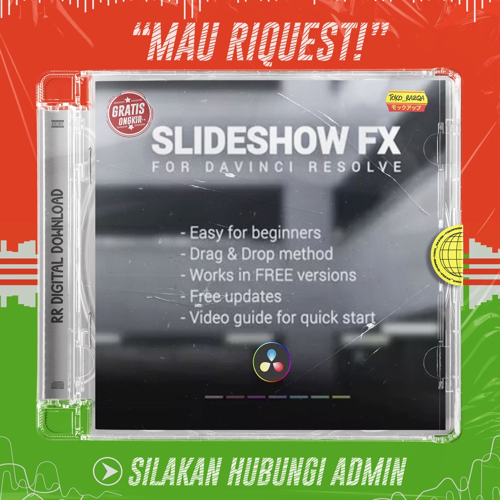 Jual Slideshow Transitions & FX Pack For DaVinci Resolve + Video Turtorial | Shopee Indonesia