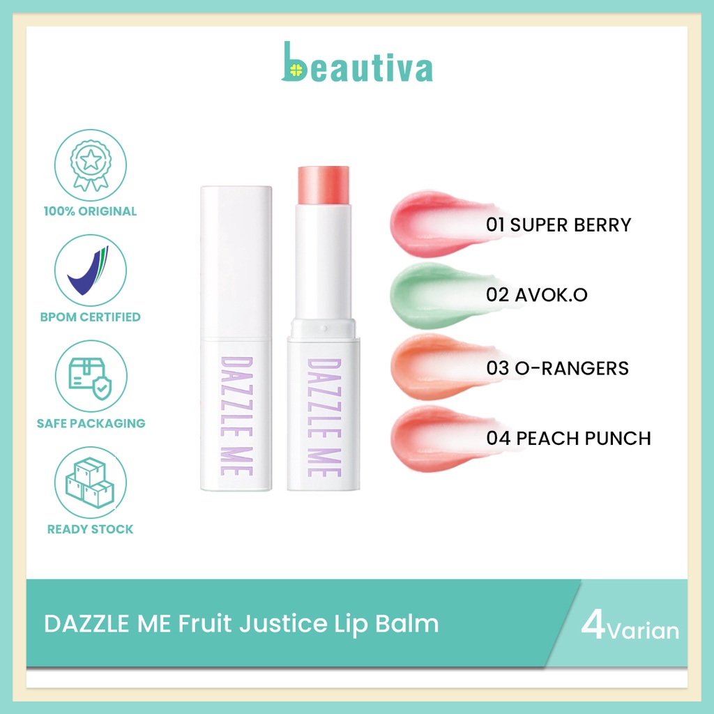 Jual DAZZLE ME Fruit Justice Lip Balm | Shopee Indonesia