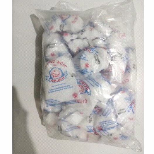Jual Sitrun Cap Gajah Citrun / Citric Acid 1 Pak isi 20 Pcs 50gr ...