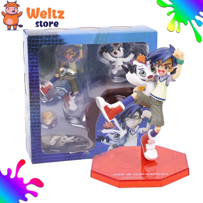 Jual Action Figure Digimon Adventure Joe Kido And Gomamon PVC | Shopee ...