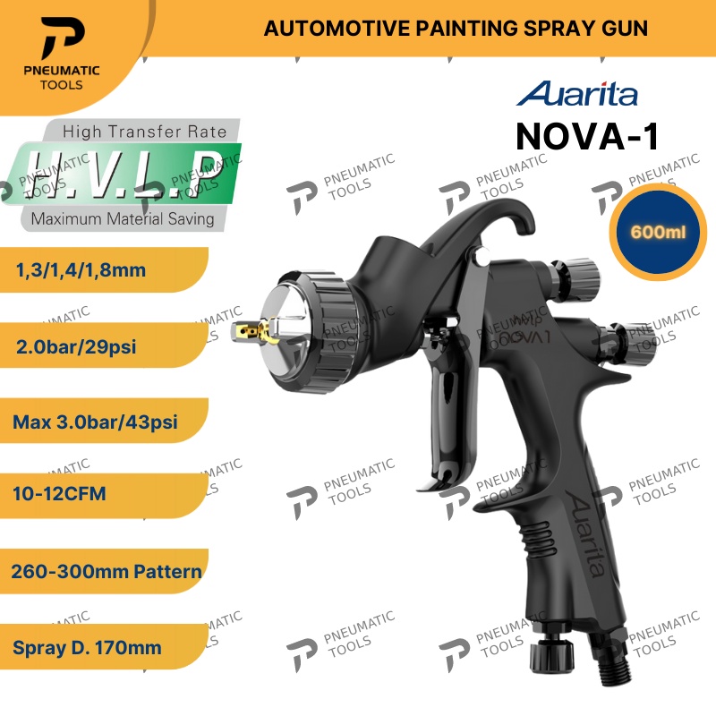 Jual Spray Gun AUARITA NOVA-1 HVLP - Automotive Painting Spray Gun NOVA1 | Shopee Indonesia