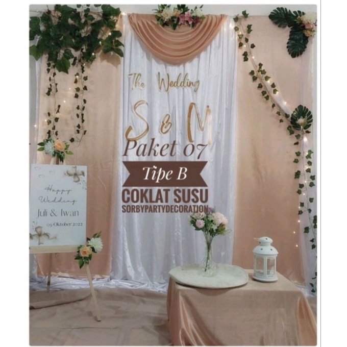 Jual Paket Backdrop tunangan background lamaran nikah Aqiqah (07 ...