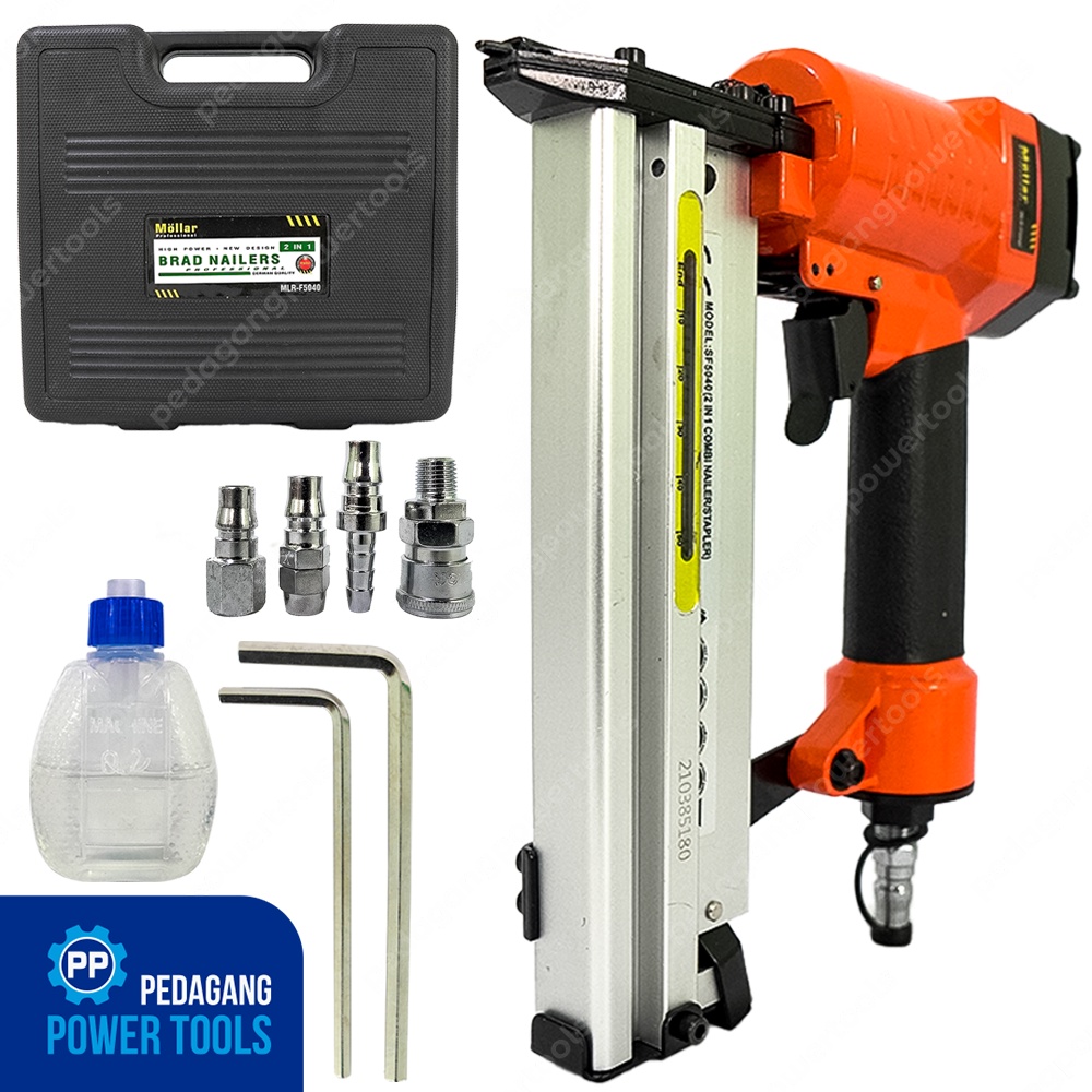 Jual MOLLAR F5040 2 IN 1 ALAT PAKU TEMBAK STAPLES ANGIN KOMPRESOR NAILER | Shopee Indonesia