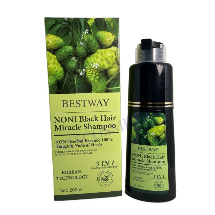 Jual BESTWAY NONI BOTOL MAGIC MIRACLE COLOR HAIR DYE SHAMPOO 200ML ...