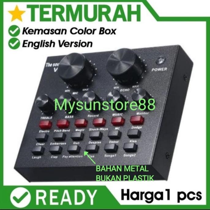 Jual Sound card V8 Mixer Bluetooth SoundCard V8 Audio USB External ...