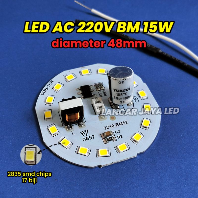 Jual PCB LED AC BM 15W Sparepart Lampu | Shopee Indonesia
