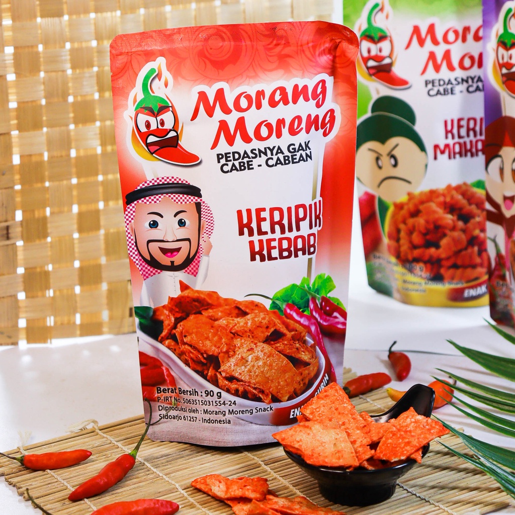 Jual Keripik Kebab Pedas Morang Moreng / Cemilan Kekinian Tortila Aneka ...