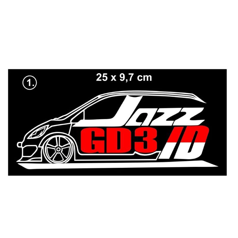 Jual STIKER CUTTING JAZZ GD 3 ID | Shopee Indonesia