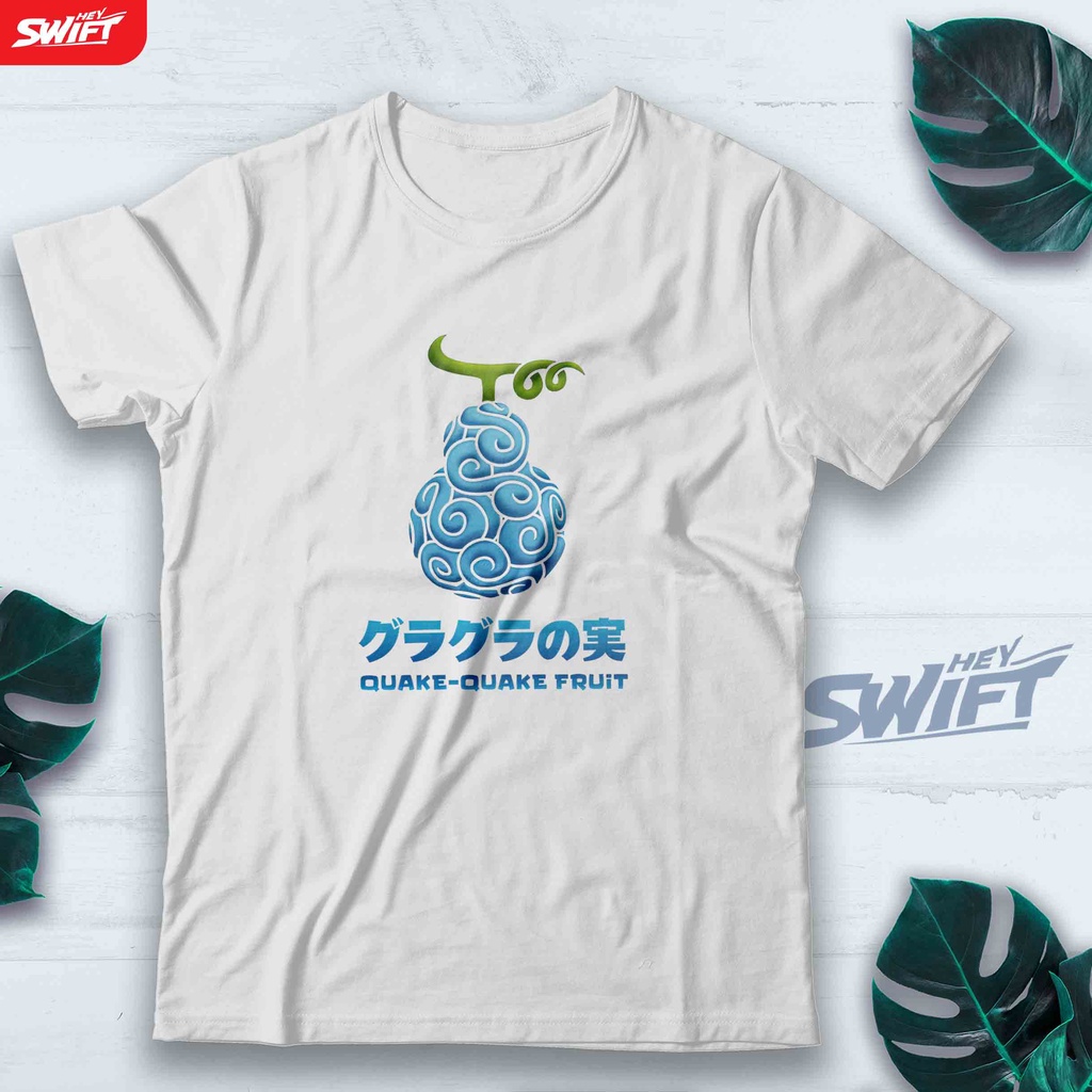 Jual KAOS Quake Quake Fruit Gura Gura no Mi one piece anime TSHIRT BAJU ...