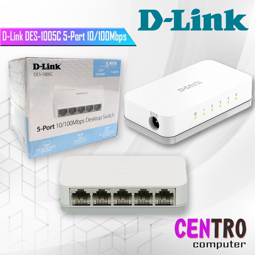Jual D-Link DES-1005C 5-Port 10/100Mbps Unmanaged Switch D Link | Shopee Indonesia