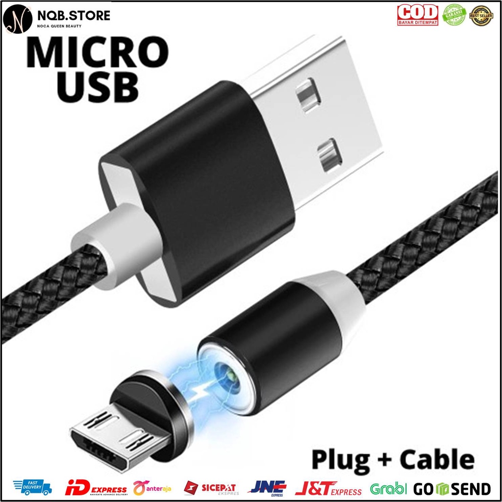 Jual NQB - Kabel CAS MAGNET USB - Cable Charger Metal Magnetic Plug ...