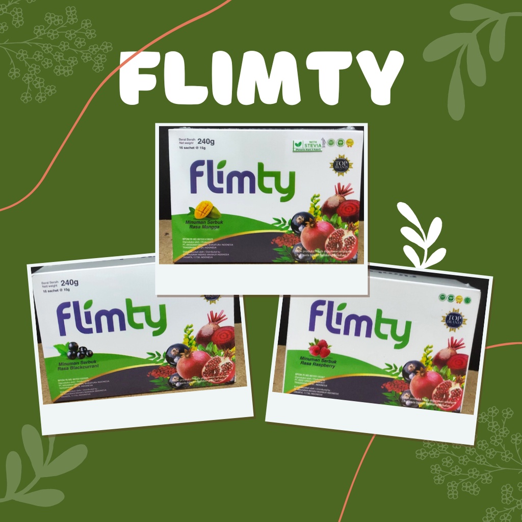 Jual Flimty (Blackcurrant, Raspberry, Mango) - 1 box isi 16 Saschet ...