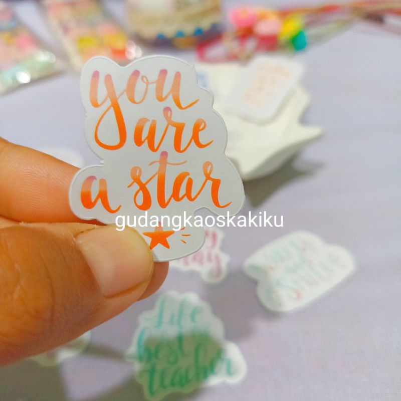 Jual STIKER MOTIVASI QUOTES CARD PACK ISI 15PCS | Shopee Indonesia