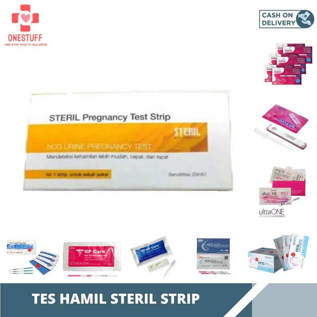 Jual STERIL Strip Test Kehamilan Strip Tes pack Tespack Kehamilan ...