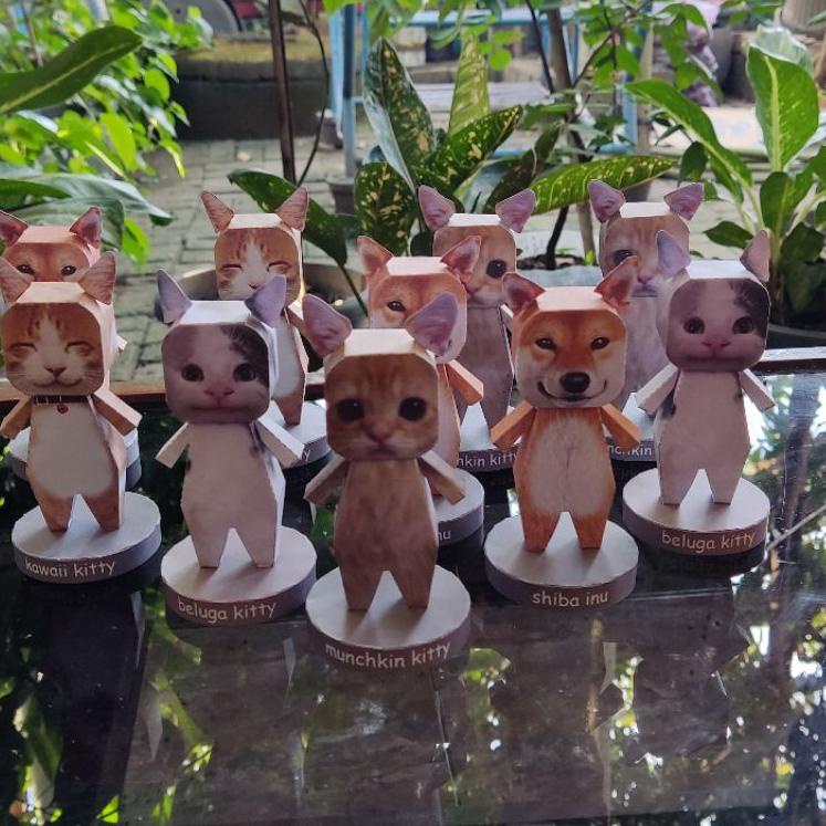 Jual [P[97 ♫♪] Dudul Kucing Tebal Papercraft-top produk | Shopee Indonesia